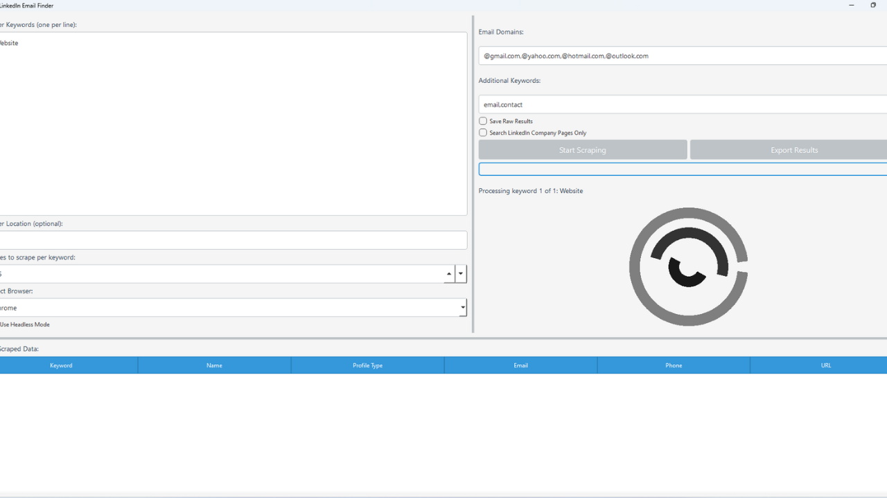 RT LinkedIn Email Finder | Scrape Email From Linkedin by ElektroSoftware